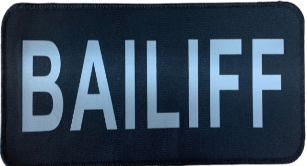 Large Bailiff Reflective Patch – Guardian Outfitters